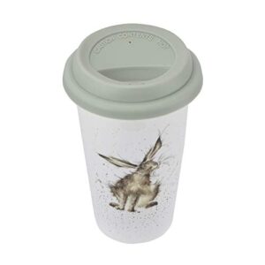 Wrendale WNKE78753-XW Travel Mug, Porcelain, Multi Coloured, 9.5 x 9.5 x 15 cm