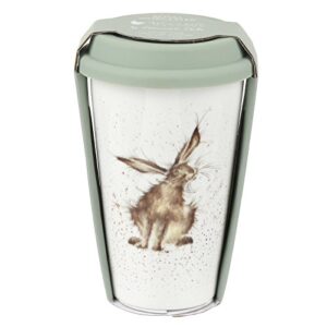 Wrendale WNKE78753-XW Travel Mug, Porcelain, Multi Coloured, 9.5 x 9.5 x 15 cm