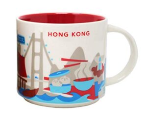 starbucks you are here series hong kong mug, 14 oz