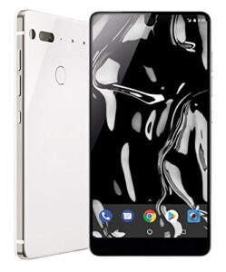 essential phone in pure white – 128 gb unlocked titanium and ceramic phone with edge-to-edge display