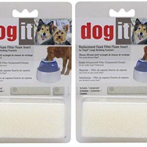 (4 Pack) Dogit Replacement Foam Insert for Fresh & Clear Large Dog Fountain (2 Packages with 2 Filters per Package)