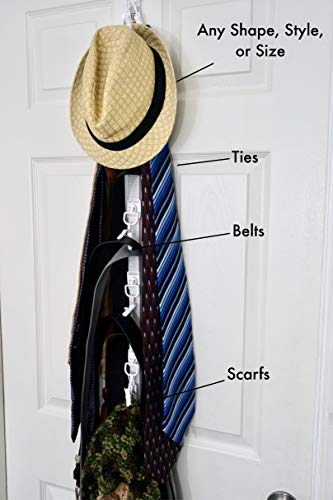 The Clip Hanger Hat Hats Baseball Cap Caps Rack Organizer Organizers 20 Hats Any Size Style Shape! Door Wall Closet Organize Anything. Hanging on Hanger or Hang from Ceiling