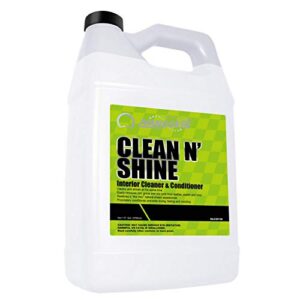 nanoskin clean n’ shine interior cleaner, conditioner & dressing 1 gallon – car wash interior spray for car detailing | restores leather, plastic & vinyl surfaces | for cars, trucks, motorcycles, rvs