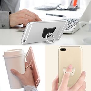 4 Pack Cell Phone Ring Stands, DanziX Universal Finger Grip Holders Compatible with iPhoneX 8 7 Plus 6 6S 5 5C 5S Ipad, Samsung Galaxy S8 S7 Edge, Smartphone,Tablet- Rose Gold, Gold,Silver,Black