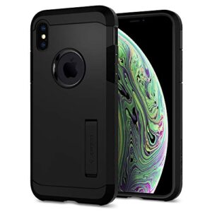 spigen tough armor designed for iphone xs case (2018) / designed for iphone x case (2017) - matte black