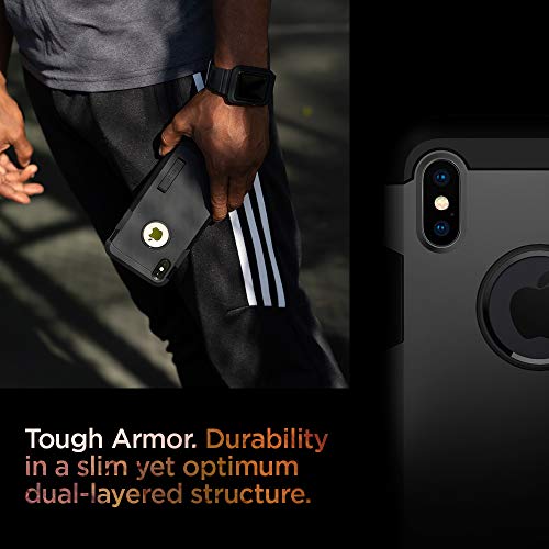 Spigen Tough Armor Designed for iPhone Xs Case (2018) / Designed for iPhone X Case (2017) - Matte Black