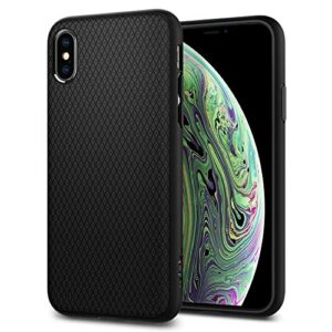 spigen liquid air armor designed for iphone xs case (2018) / designed for iphone x case (2017) - matte black