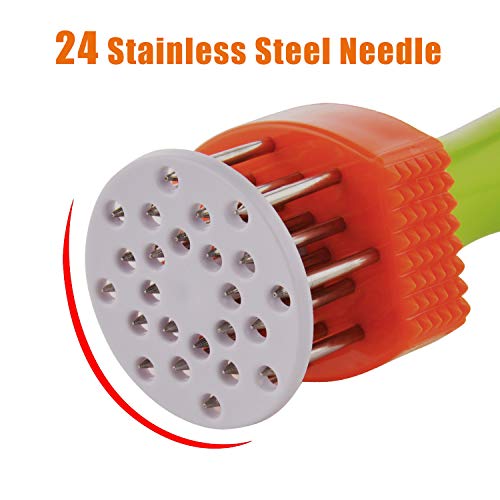 M MOACC Meat Tenderizer 24 Stainless Steel Needle Professional Metal Tenderizer Blades Cooking Tool for Chef