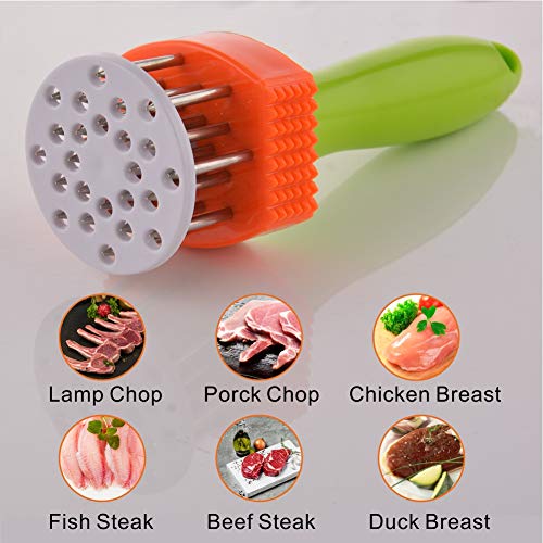 M MOACC Meat Tenderizer 24 Stainless Steel Needle Professional Metal Tenderizer Blades Cooking Tool for Chef