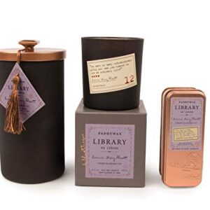 Paddywax Candles TRL12 Library Collection Louisa May Alcott 2-Wick Scented Travel Tin Candle, 3.5-Ounce, Cherry Blossoms & Ivy