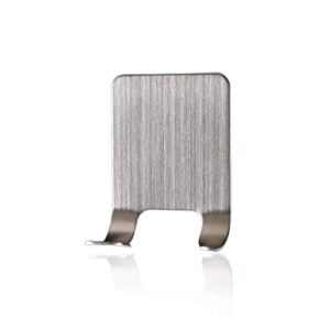 ReNext Razor Holder Plug Holder Hook with Self Adhesive - Brushed Stainless Steel (4 Pack)