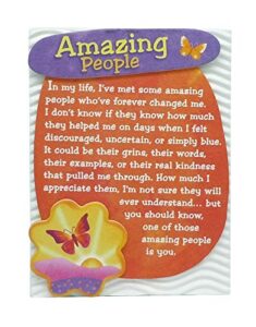 blue mountain arts appreciation magnet with easel back—birthday, holiday, thank-you, or thinking of you gift for a friend, teacher, or loved one, 4.9 x 3.6 inches (amazing people)