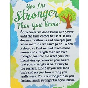 Blue Mountain Arts Encouragement Magnet with Easel Back—Thinking of You Gift for a Friend or Loved One Going Through a Hard Time, 4.9 x 3.6 Inches (You Are Stronger Than You Know)