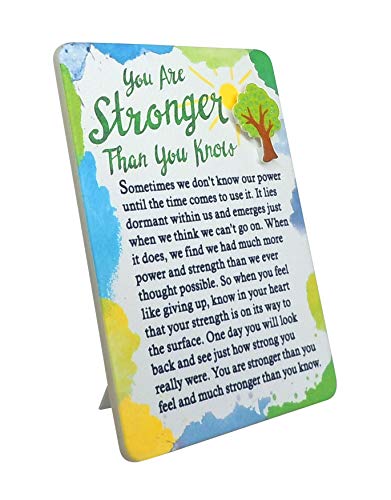 Blue Mountain Arts Encouragement Magnet with Easel Back—Thinking of You Gift for a Friend or Loved One Going Through a Hard Time, 4.9 x 3.6 Inches (You Are Stronger Than You Know)