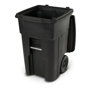 toter 48 gal. wheeled blackstone trash can