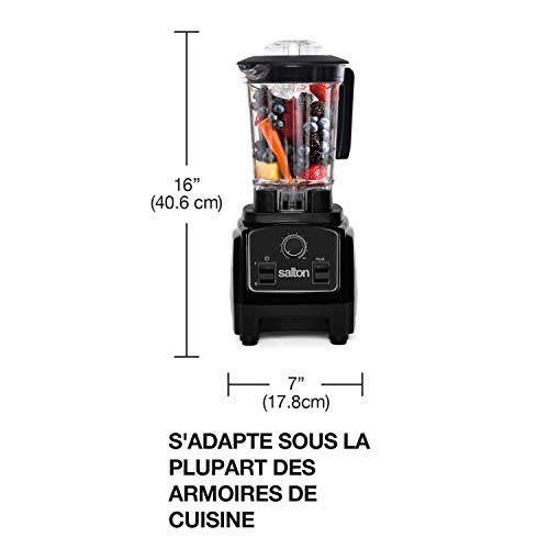 Salton BL1638BL Compact Power, Black Blender, 1.2 Liters