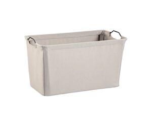 closetmaid 1623 wide wire frame fabric bin, light gray