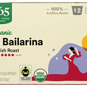 365 by Whole Foods Market, Coffee La Bailarina Spanish Roast Pods Organic 12 Count, 4.6 Ounce