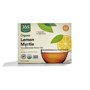 365 by whole foods market, tea green with lemon myrtle decaf organic, 40 count