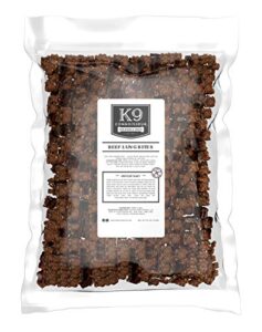 k9 connoisseur low to odor free slow roasted beef lung dog treats made in usa, one ingredient dog treats & all natural dog treats, grain free dog treats for all breeds & sizes - 2.5 pounds