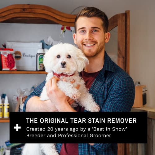 Eye Envy Tear Stain Facial Cleanser for Dogs and Cats | Washes Away Crusty Eye Debris, Eye Boogers and Eye Discharge | Tearless Foaming Formula | Treats The Cause of Staining | 100% Natural