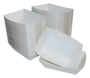 ja kitchens white paper food tray - 2.5 lb capacity - 250 count