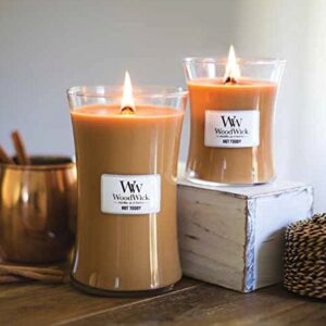 Hot Toddy WoodWick Glass Jar Scented Candle, Medium 10 oz.