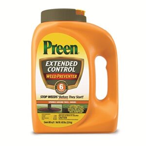 preen extended control weed preventer - 4.93 lb. bottle - covers 805 sq. ft.