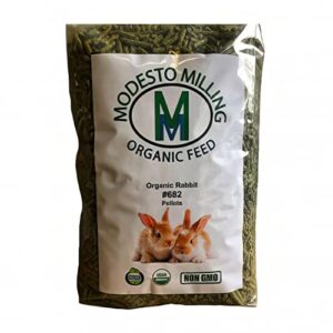 modesto milling organic rabbit pellets 9.75lbs.