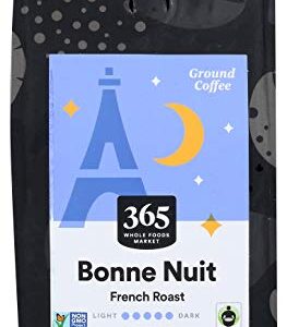 365 by Whole Foods Market, Coffee French Roast Bonne Nuit Ground, 10 Ounce