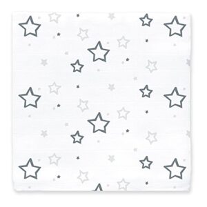 Amazing Baby Muslin Swaddle Blanket, Premium Cotton, Stars, Sterling