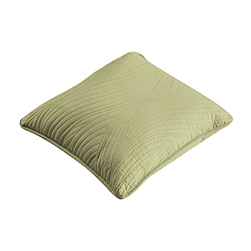 Brielle Home Stream Toss Pillow, Square 16" x 16", Sage