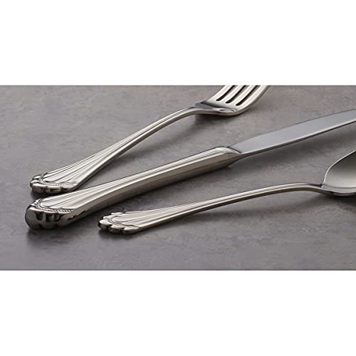 Oneida Marquette Fine Flatware Dinner Knives, Set of 4, 18/10 Stainless Steel, Silverware Set, Dishwasher Safe