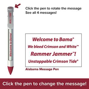 Greeting Pen College Pens- Alabama Crimson Tide Braggin' Rights Rotating Message 6 Pen Set 20502