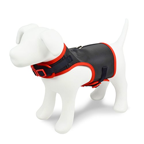 MARTHA STEWART Adjustable Reflective Comfort Harness for Dogs, Red, Size 16