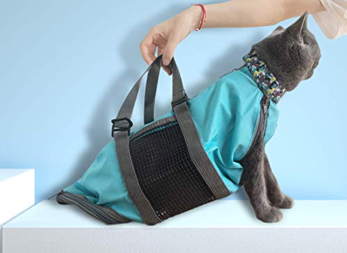 Cinf Cat Nail Clipping Cleaning Grooming Restraint Bag No Scratching Biting for Bathing Nail Trimming Injecting Examining