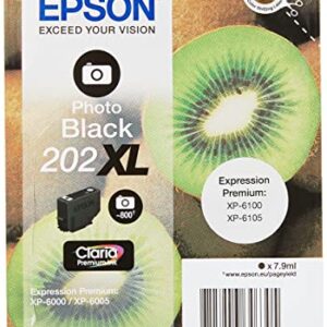 Epson C13T02H14010 Inkjet Catridge - Photo Black, Amazon Dash Replenishment Ready