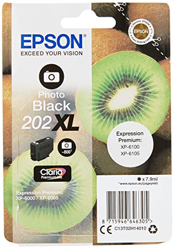 Epson C13T02H14010 Inkjet Catridge - Photo Black, Amazon Dash Replenishment Ready