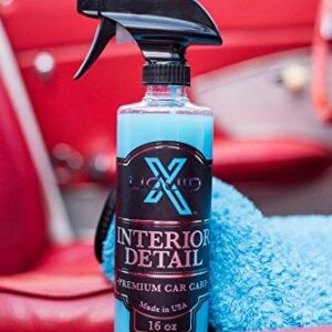 Liquid X Interior Detail - Lightly Cleans & Adds UV Protection - Quick Interior Detailer Leaves Non Greasy Finish (16 oz)