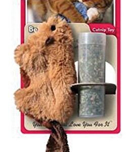 KONG Beaver Refillable Catnip Toy (Colors Vary), 2 Pack