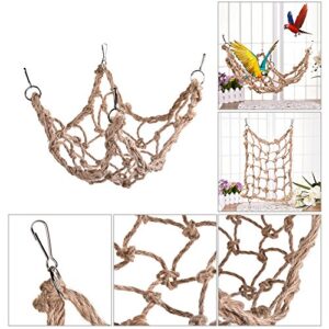 litewoo bird rope perch swing climbing net toy parrot hammock for cockatiels conures budgie parakeet cockatoo rat gerbil chinchilla l