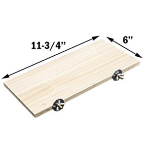 GNB PET Natural Wood Stand Platform 5‘’x11'' for Hamster Mice Chinchilla Chipmunk, Small Animals Habitat Toy HM-10