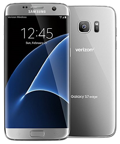 SAMSUNG Galaxy S7 Edge Verizon Wireless CDMA 4G LTE Smartphone w/ 12MP Camera and Infinity Screen - Silver