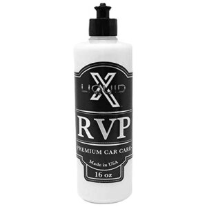 liquid x r.v.p. - premium tire dressing for any rubber, vinyl & plastic - leaves a non greasy, satin finish - dress all & add uv protection (16 oz)