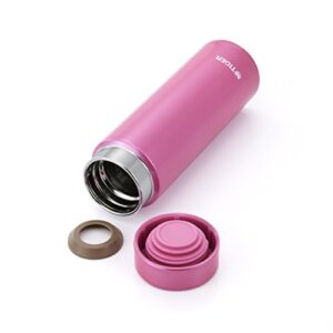 Tiger Water Bottle 10.1 fl. oz. (300 mL) Direct Drinking Stainless Mini Bottle Sahara Mug Lightweight Dream Gravity Powder Pink MMP-J030-PP Tiger