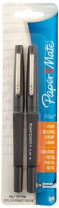 paper mate flair felt tip pens, medium point, 12-count, black