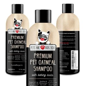 pet oatmeal anti-itch shampoo & conditioner in one! smelly puppy dog & cat wash! relief for allergies, itchy, dry, irritated skin!! smells amazing! (1 btl)