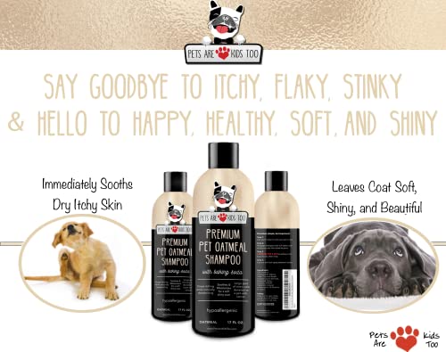 Pet Oatmeal Anti-Itch Shampoo & Conditioner in One! Smelly Puppy Dog & Cat Wash! Relief for Allergies, Itchy, Dry, Irritated Skin!! Smells Amazing! (1 btl)