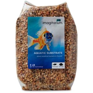 imagitarium aztec bronze aquarium gravel substrate, 5 lbs.