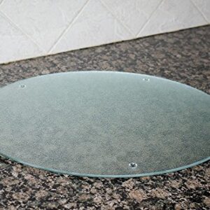 Chop-Chop Round Glass Cutting Board Or Counter Saver, 16 Inches